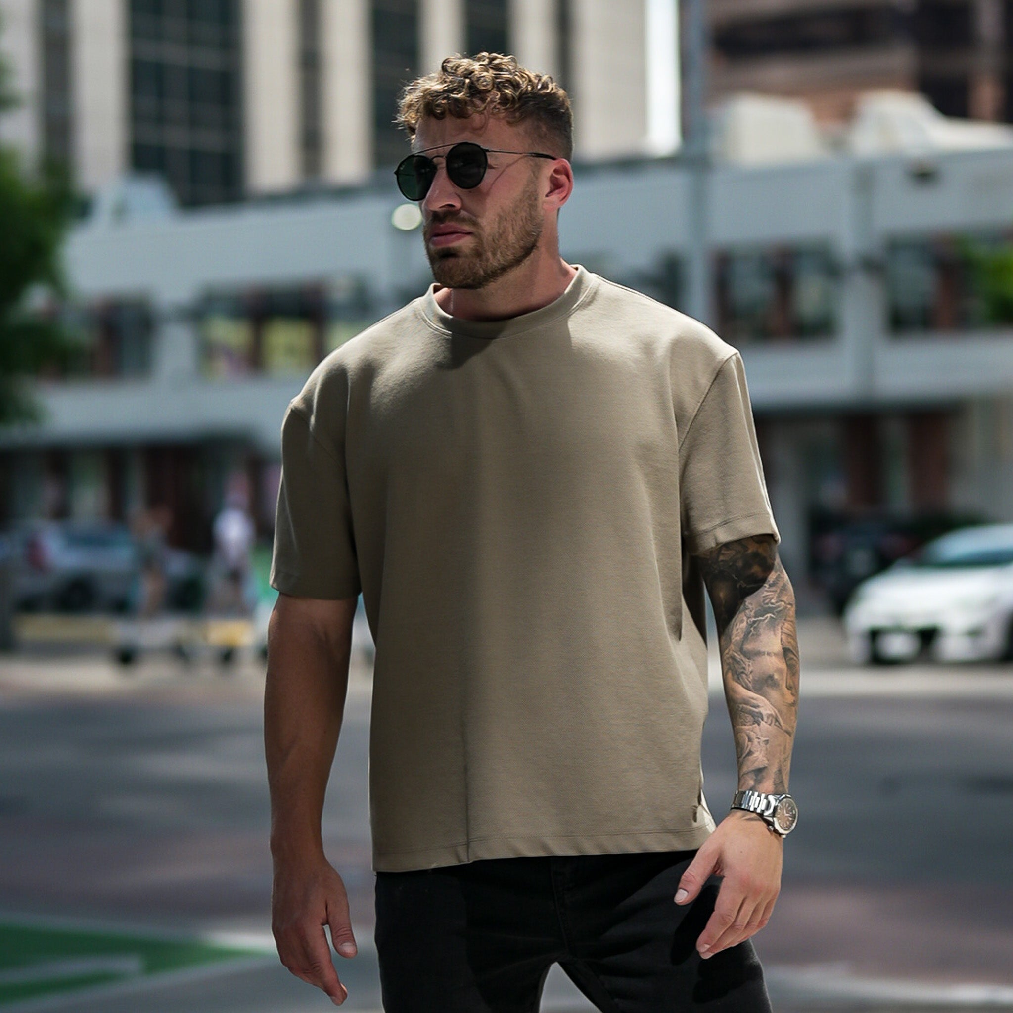 Shadow Tee - Olive – Edge Lifestyle