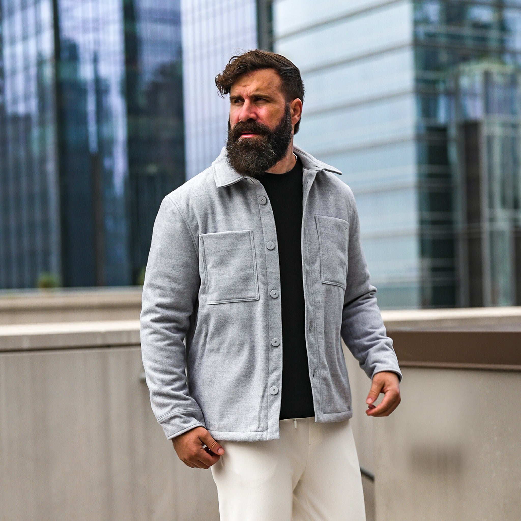 Berlin Jacket - Grey – Edge Lifestyle