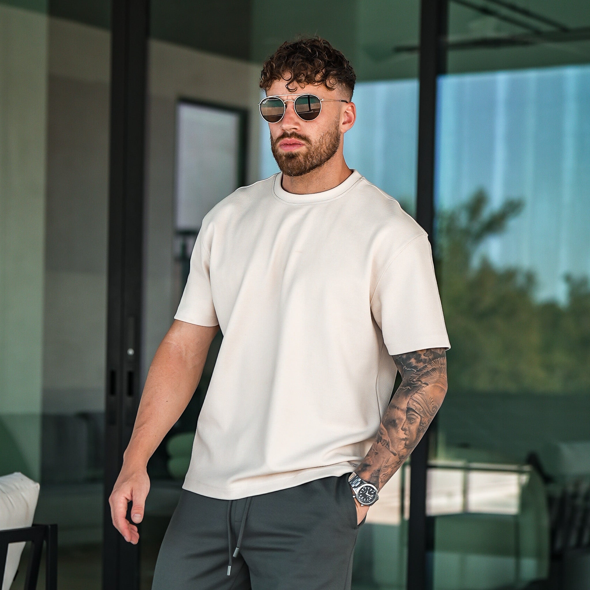 Shadow Tee - Cream – Edge Lifestyle